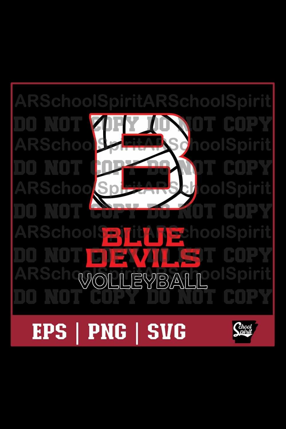 Blue Devils Volleyball Design