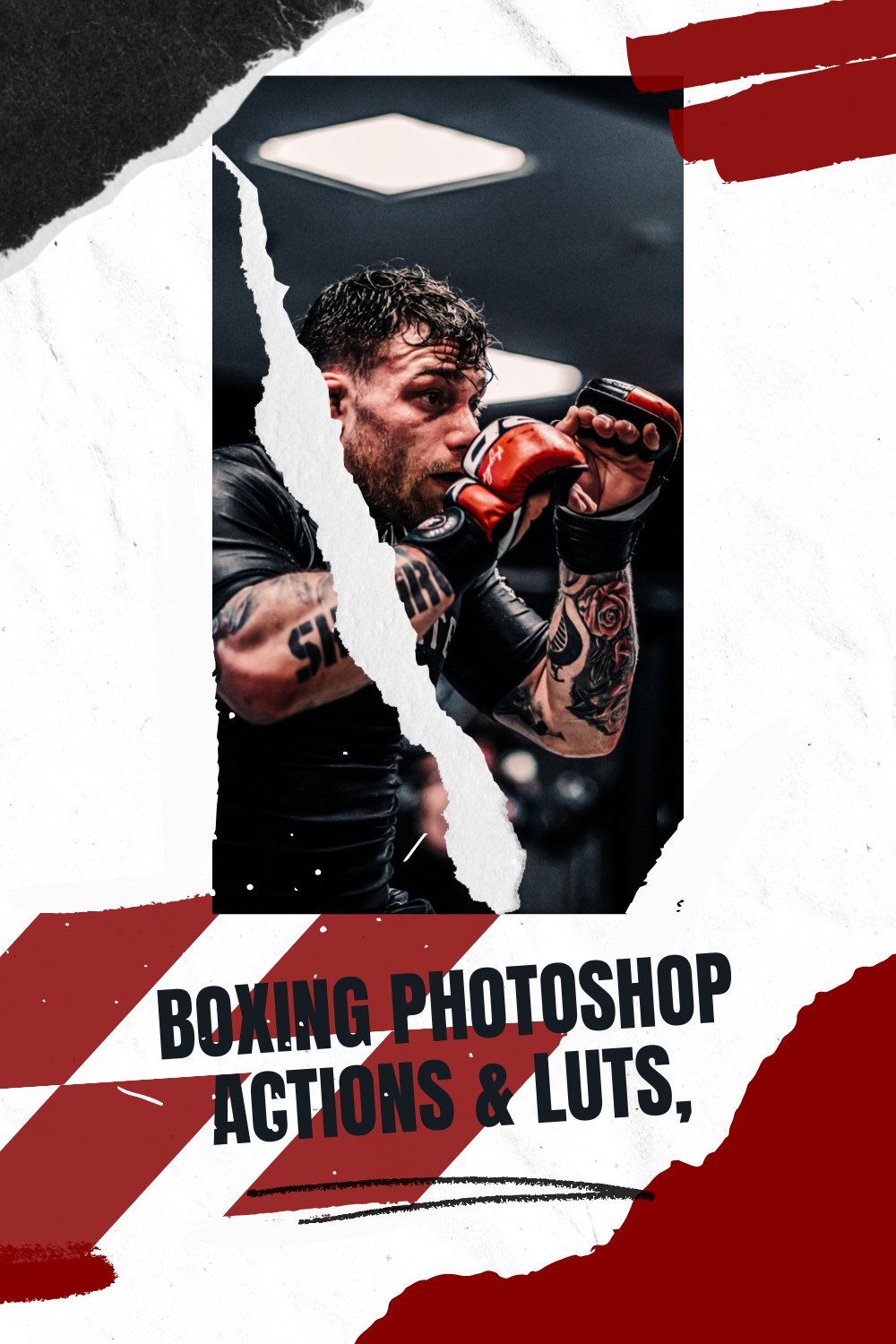 30 Boxing Photoshop Actions & Video LUTs