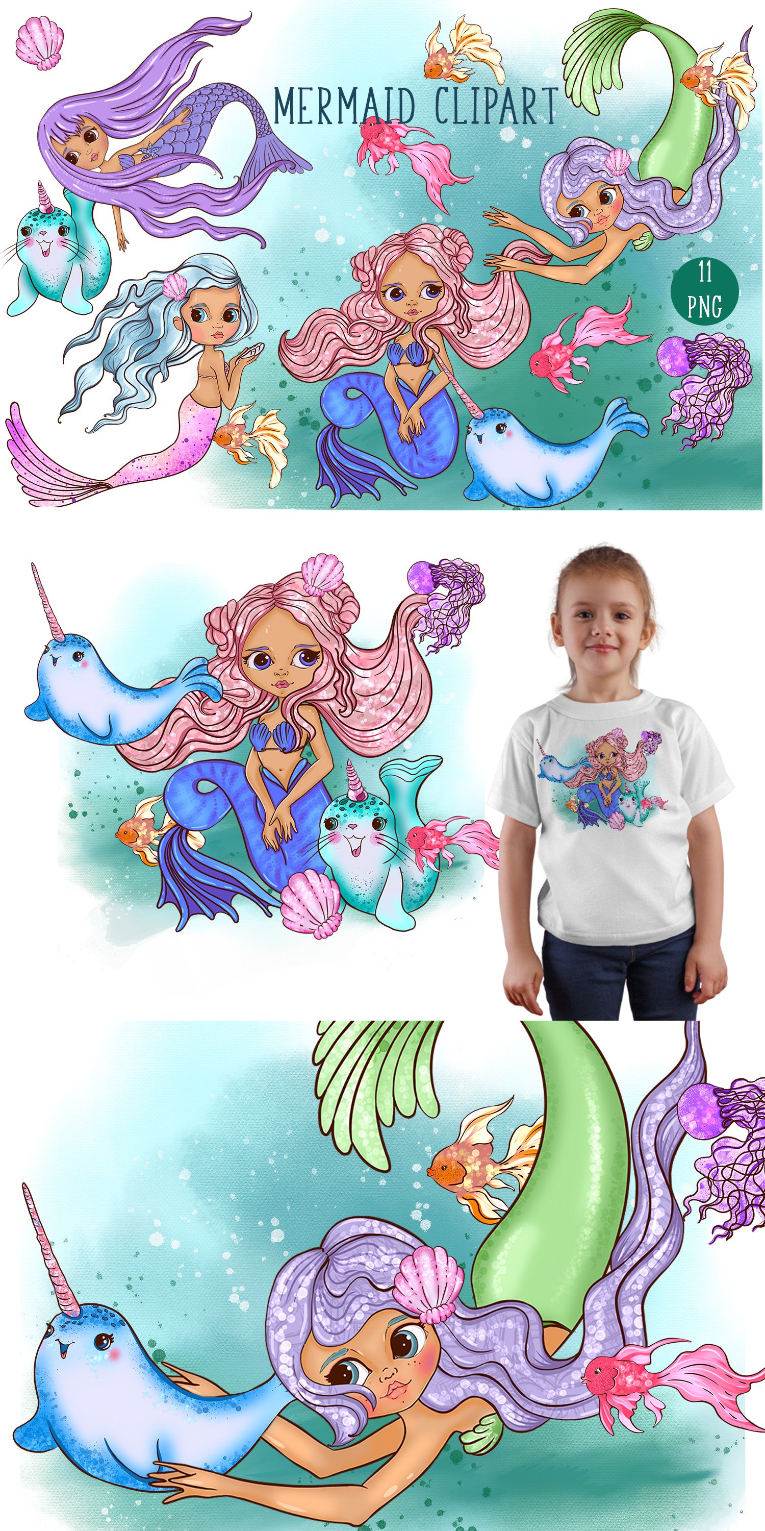 Mermaids & Friends. Underwater world (1952526)