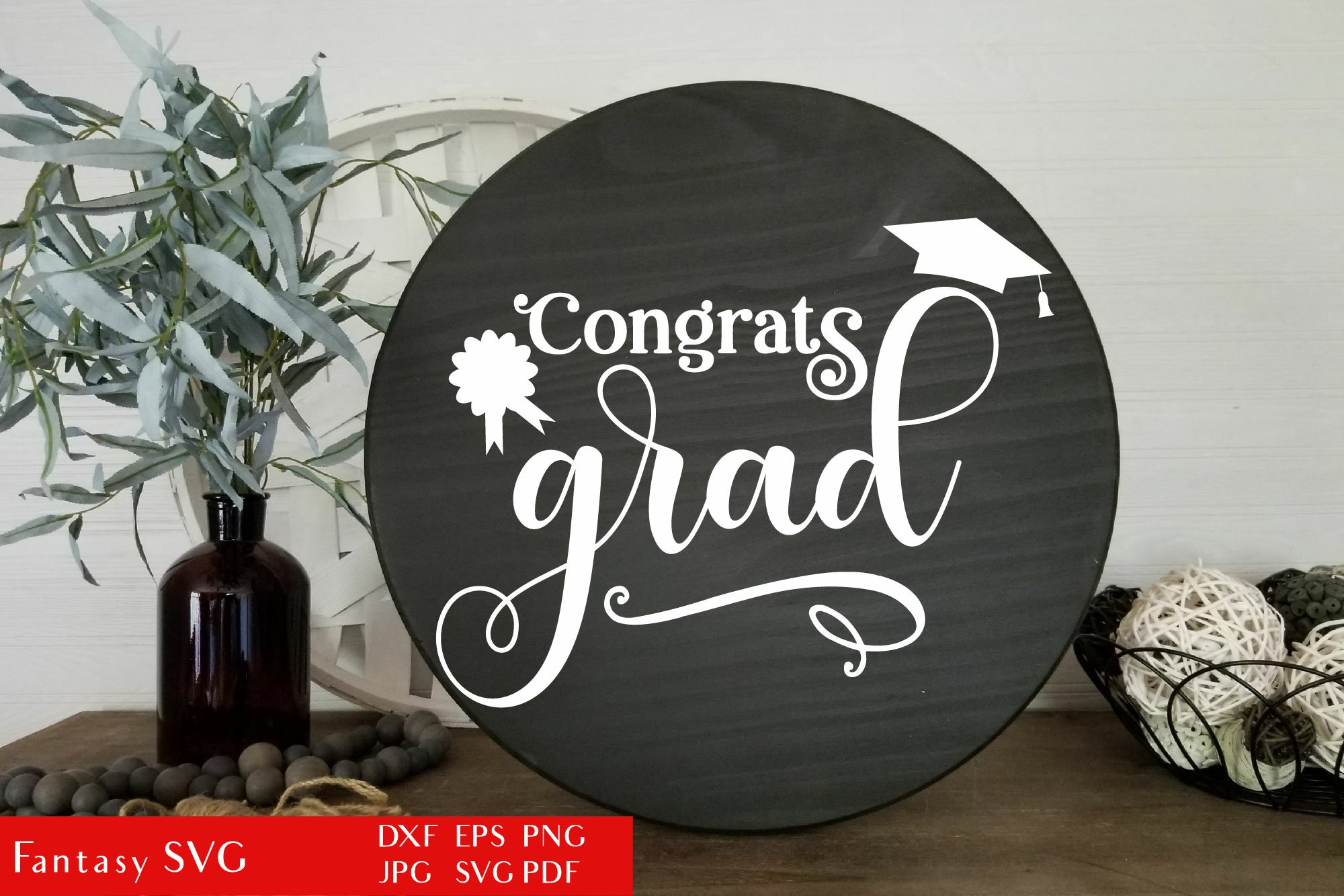 Congrats Grad | Congratulation Graduation Quote SVG Cut File
