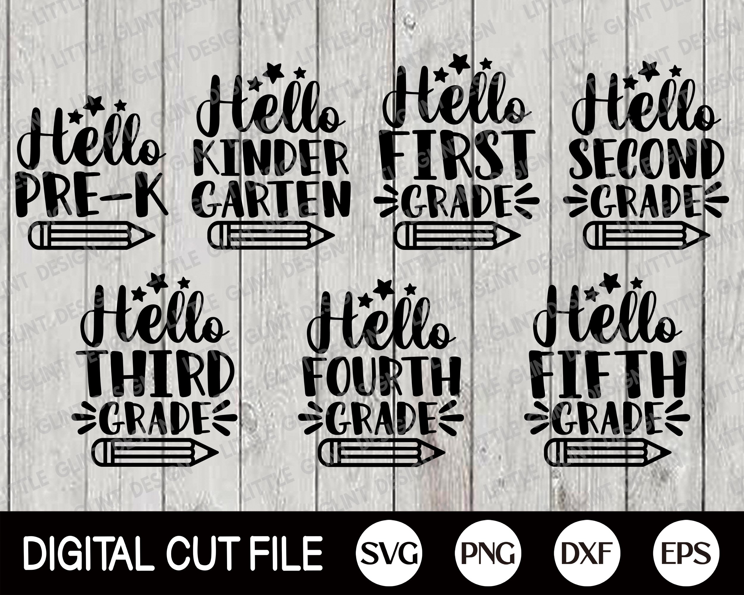 Hello Grade Svg Bundle, Teacher Bundle, 1st Day of School