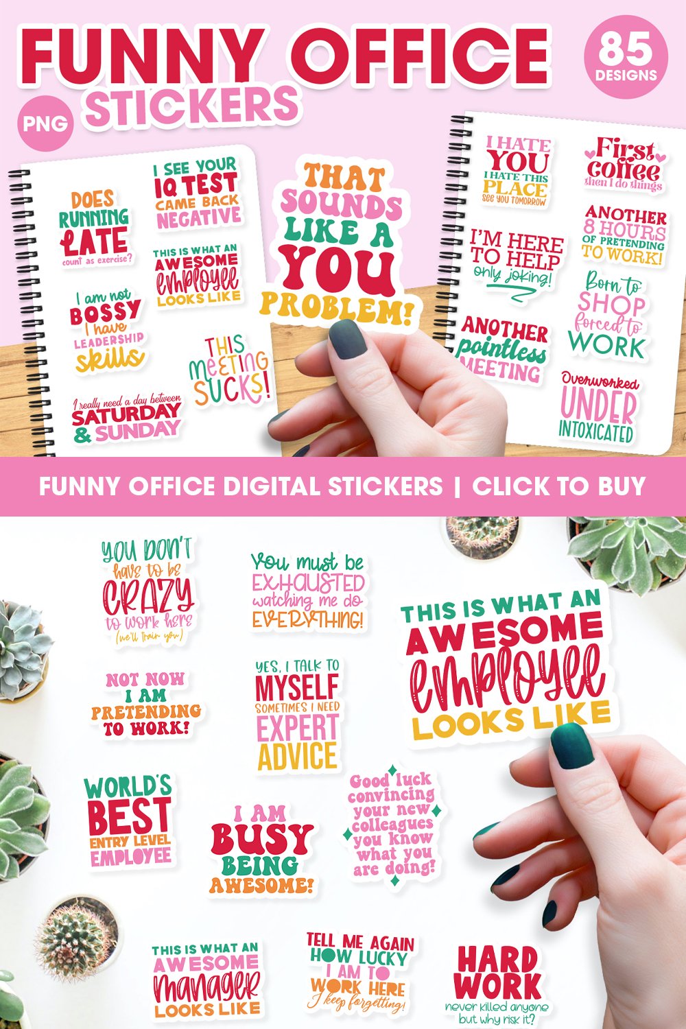 Funny office stickers | Funny coworker gifts