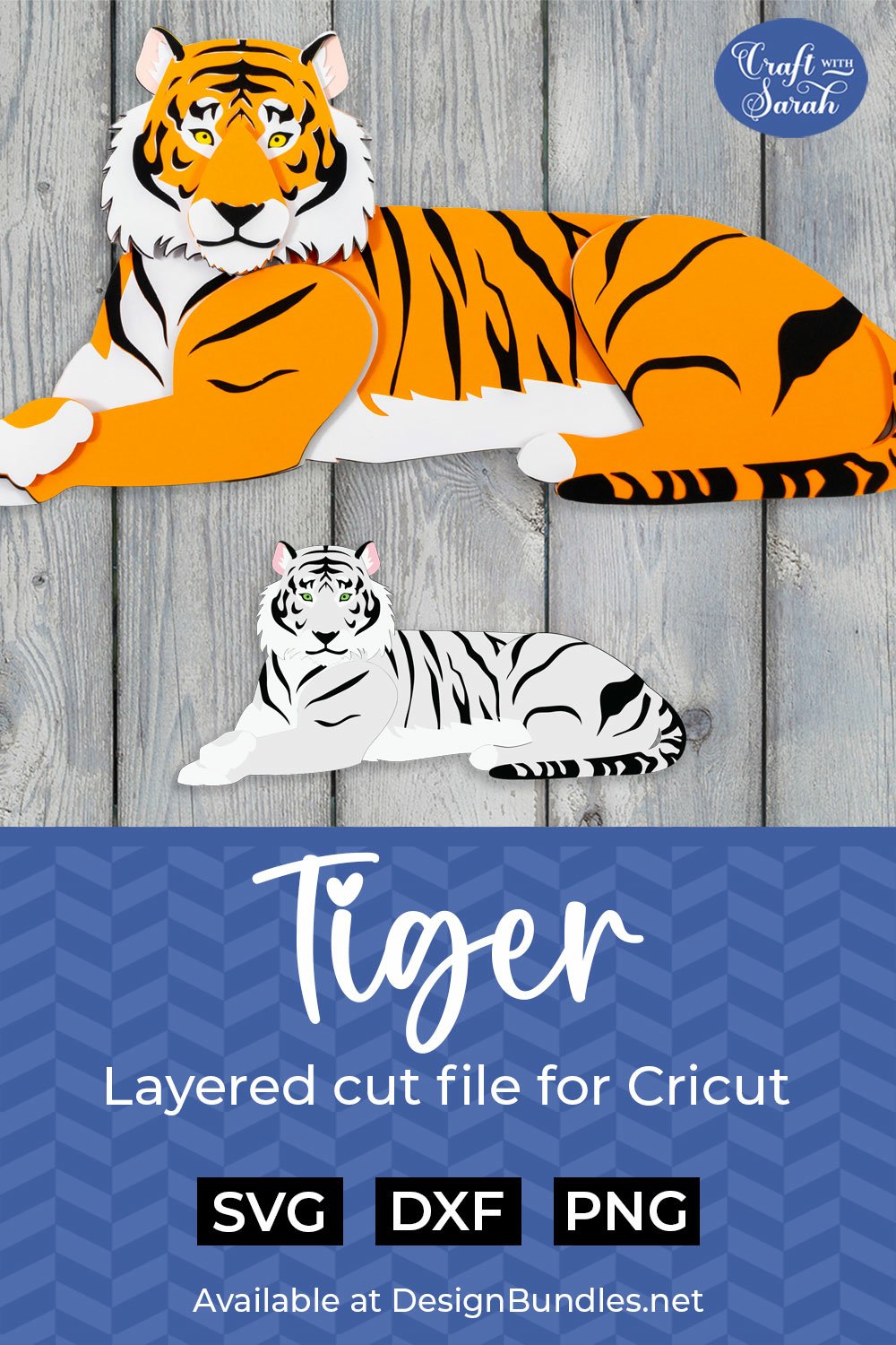 Tiger SVG | 3D Layered Tiger & Snow Tiger SVG Cut Files