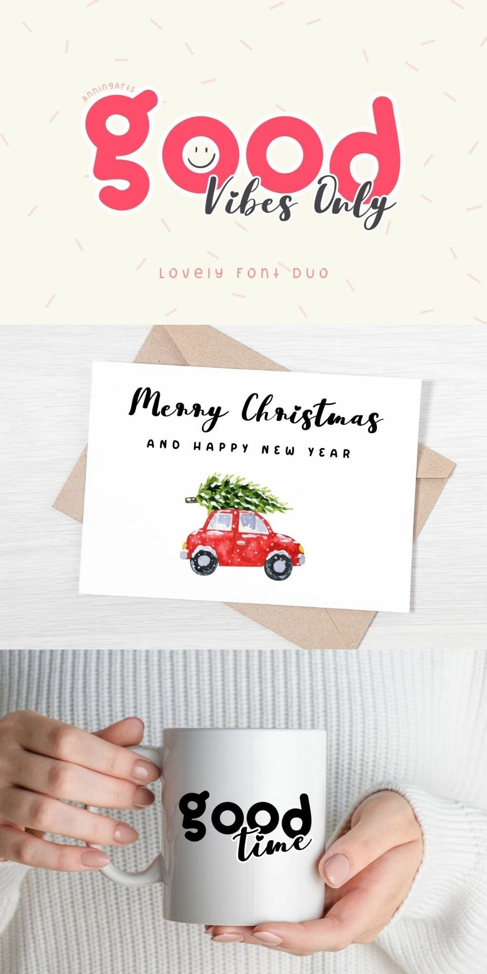 Good Vibes Only Font Duo