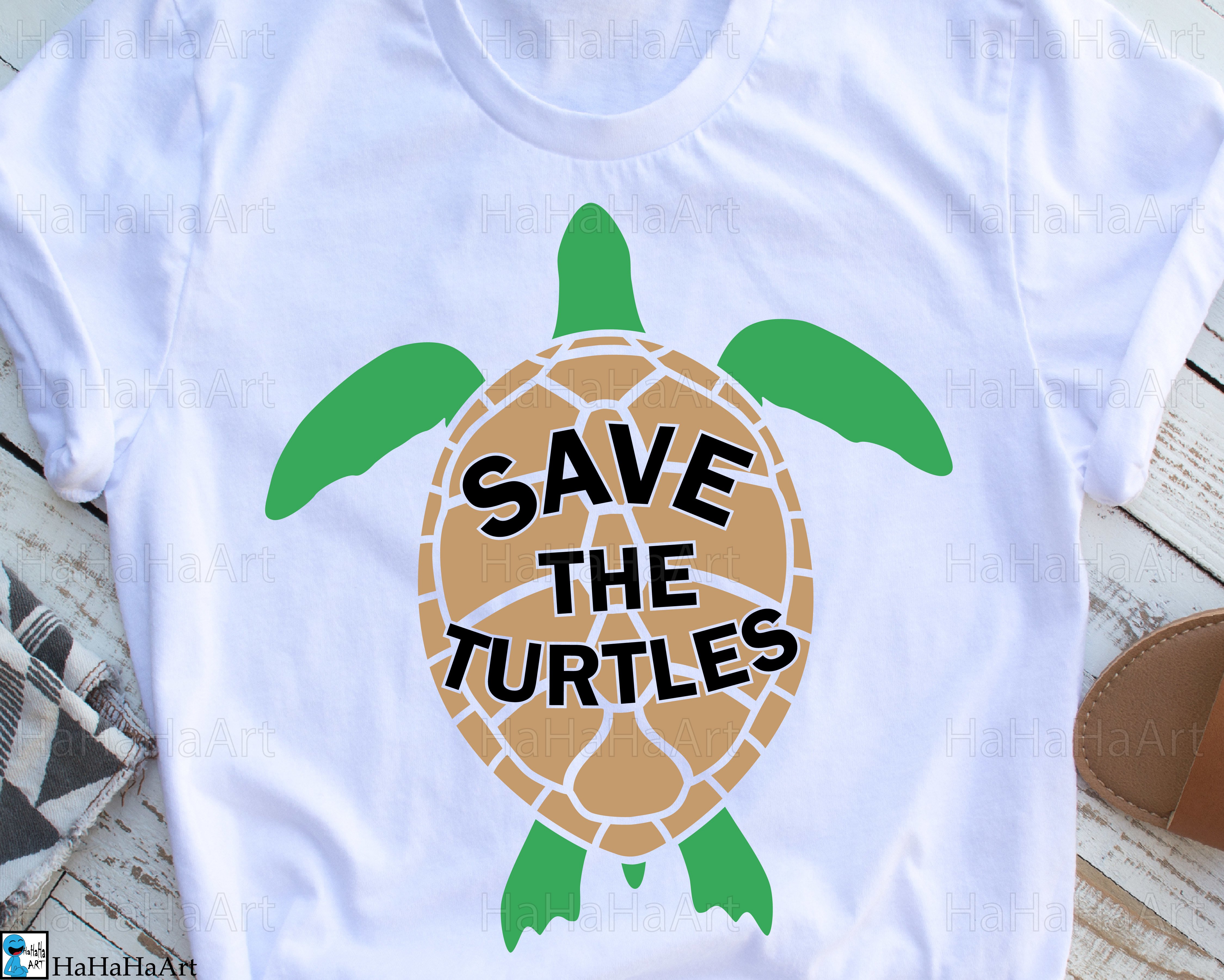 Save The Turtles Design - Clip art / Cutting Files (1023189)