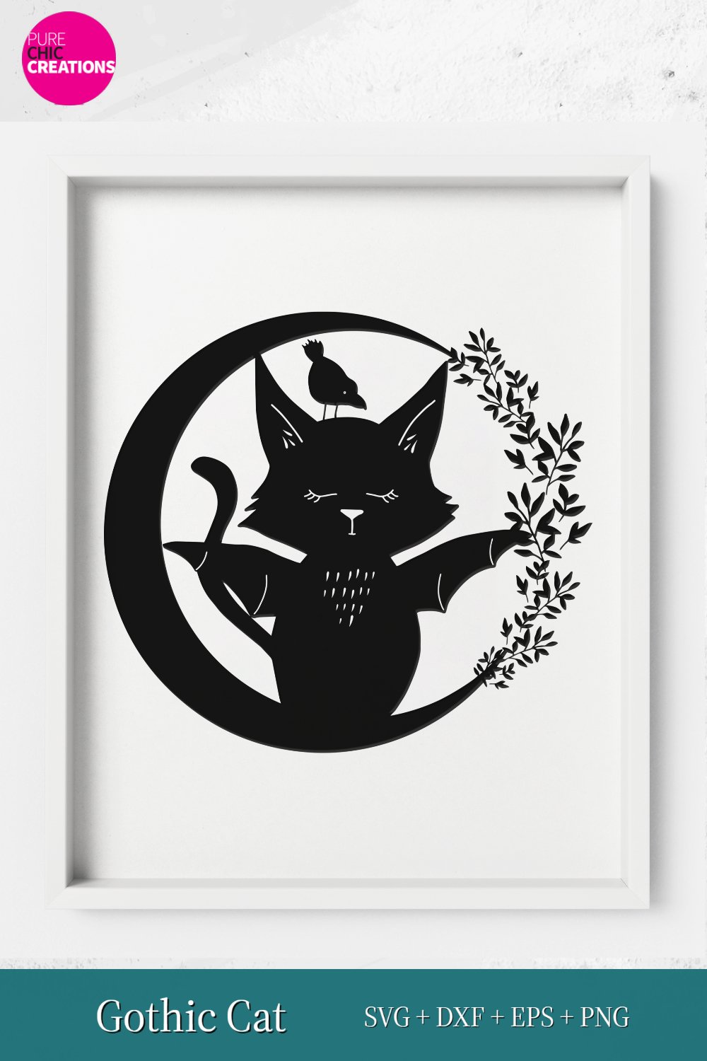 Gothic Cat SVG | Gothic SVG