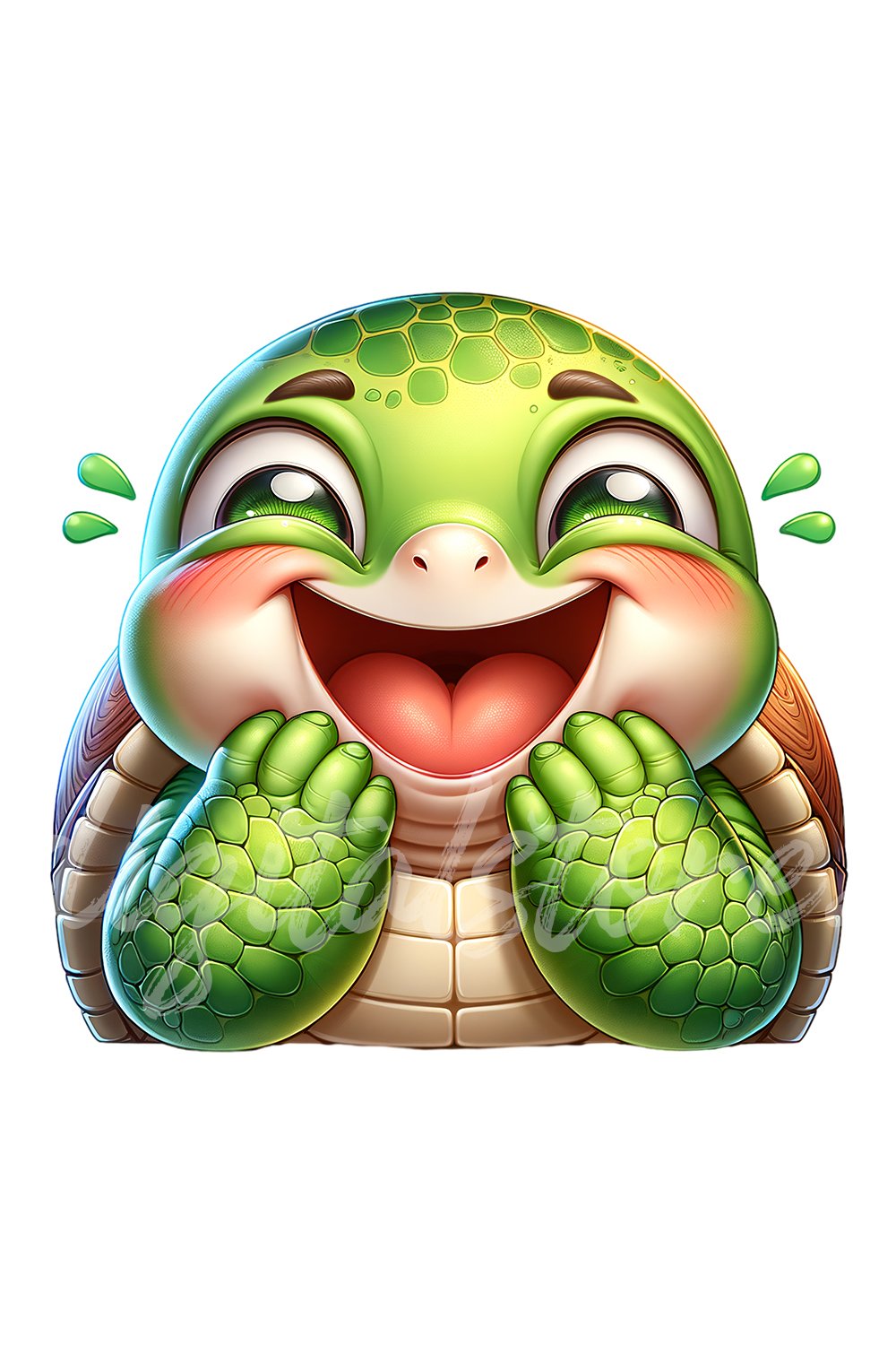 Funny Quirky Turtle Clipart Sublimation PNG (3589746)
