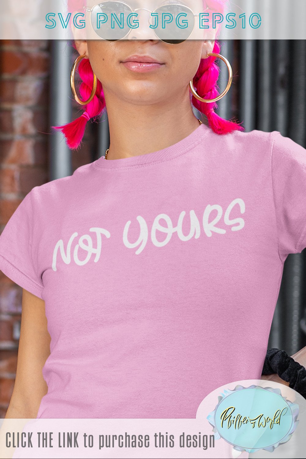 Not yours SVG Quote / Ironic Sublimation t-shirt design