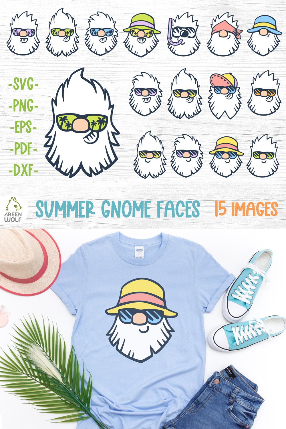 Beach gnomes Summer svg bundle Beach svg bundle Layered svg