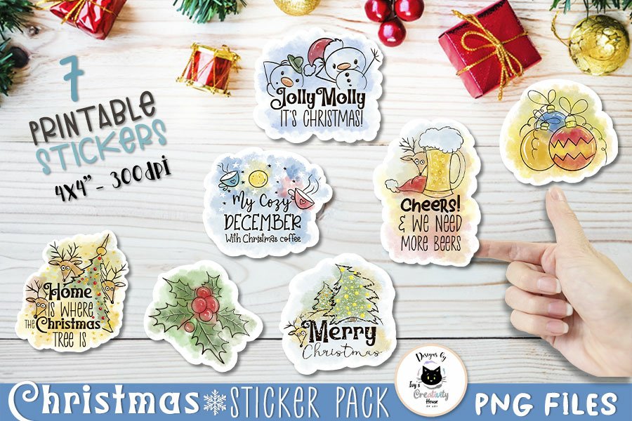 Cute Christmas Sticker Pack | Winter Stickers