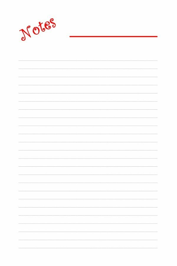 Notes Page - Planner Page Refills Printable, Filofax Inserts