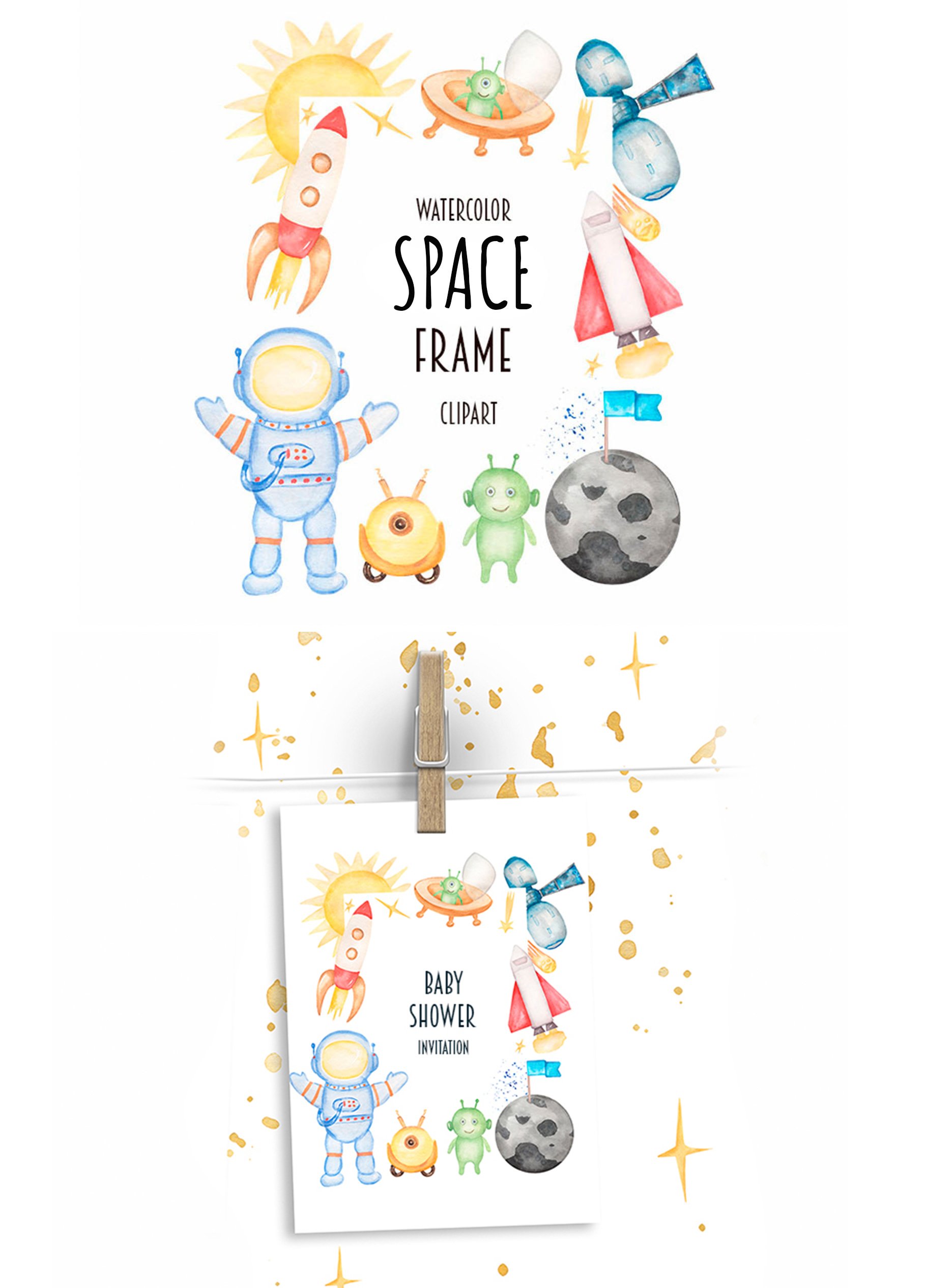 Watercolor Space Frame