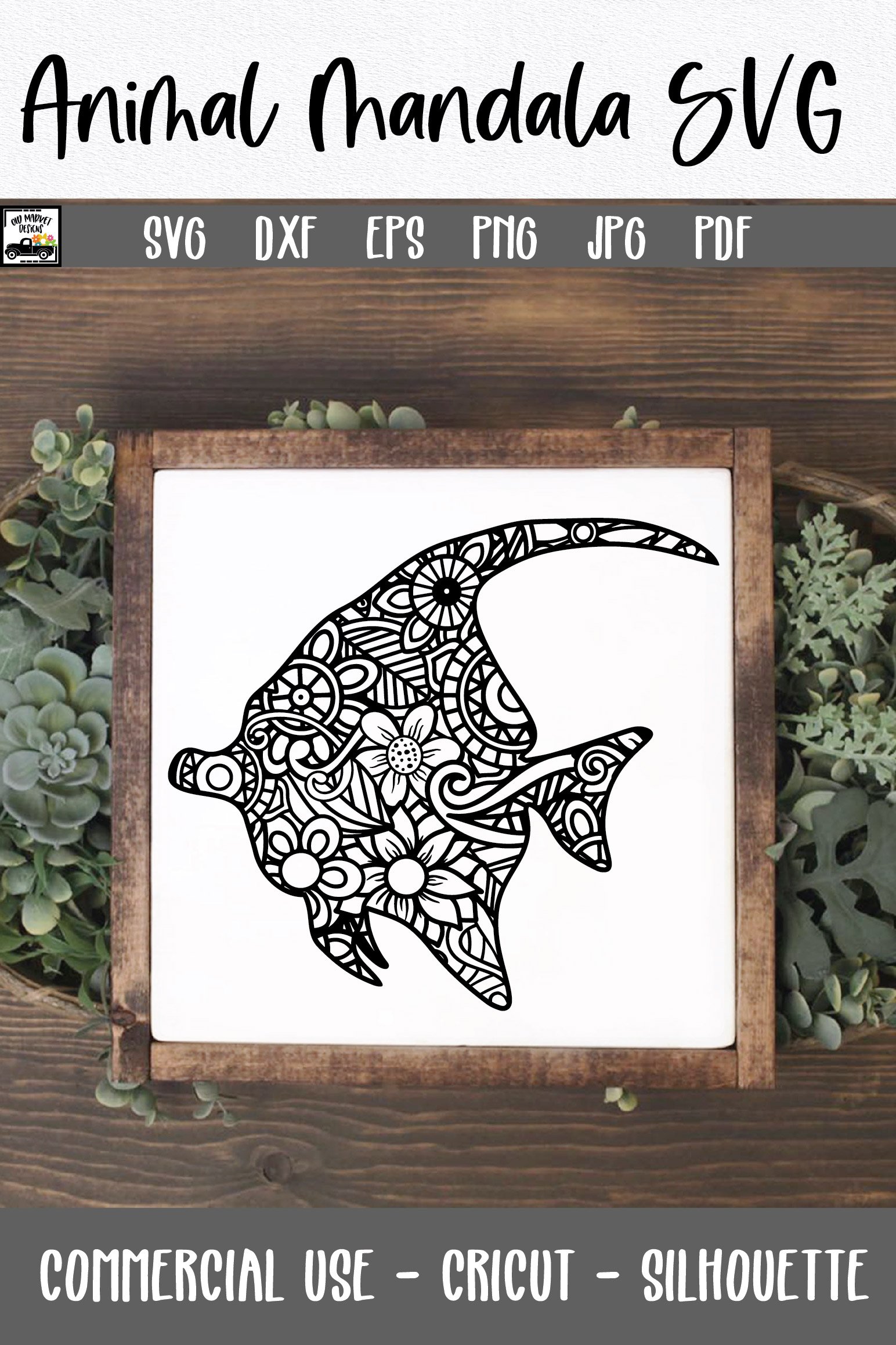 Angelfish Mandala SVG File