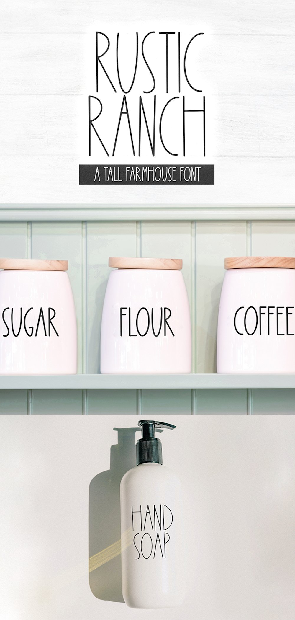 Rustic Ranch - Skinny Farmhouse Font