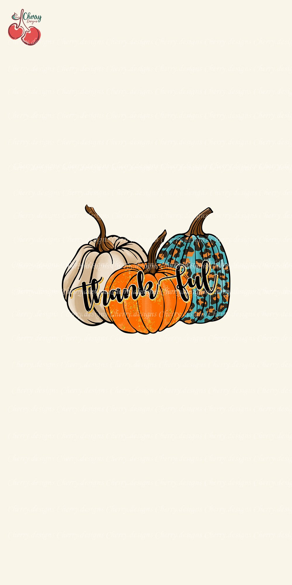 Pumpkin Thankful PNG, Fall PNG, Leopard Pumpkin PNG