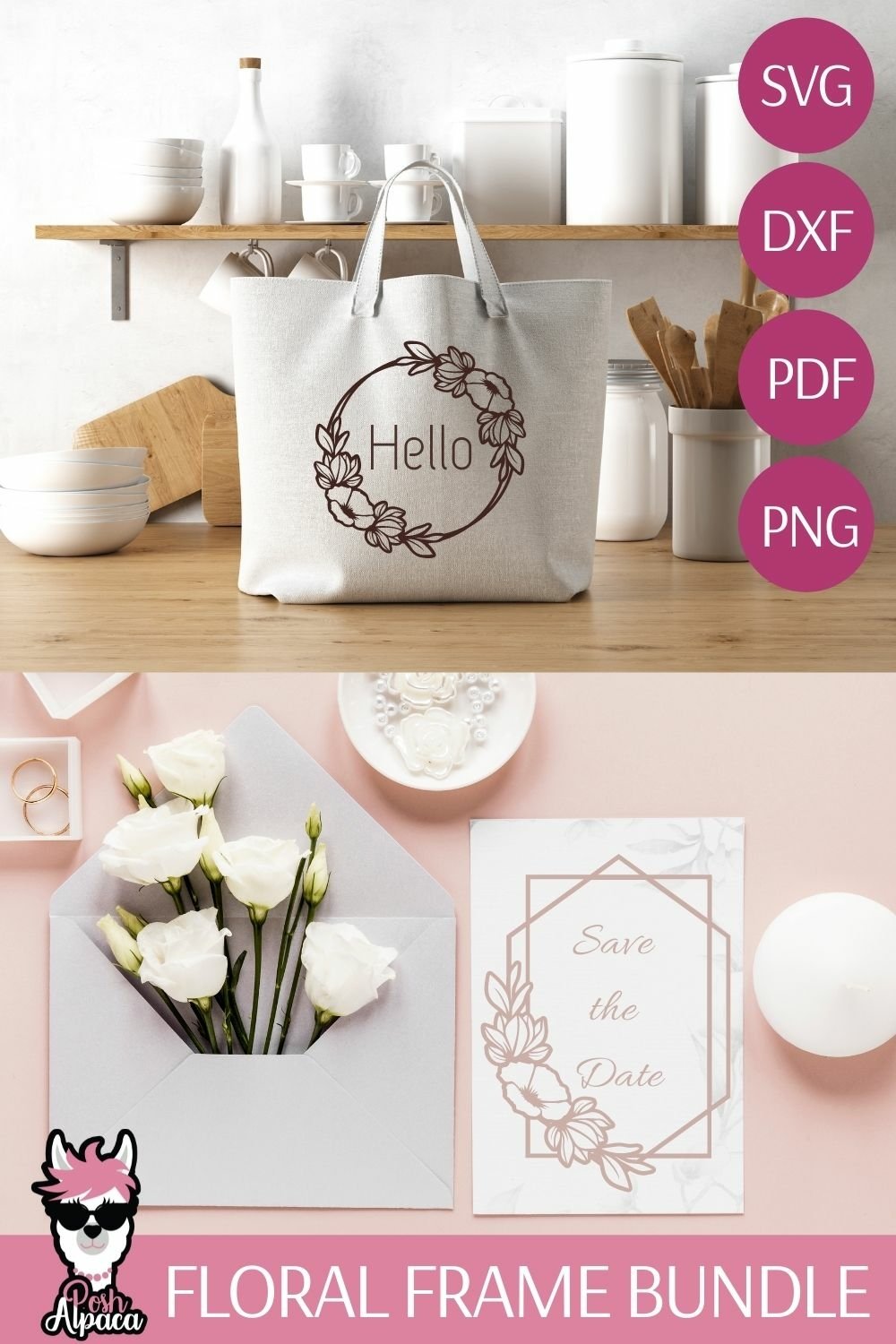 Floral Frame SVG bundle