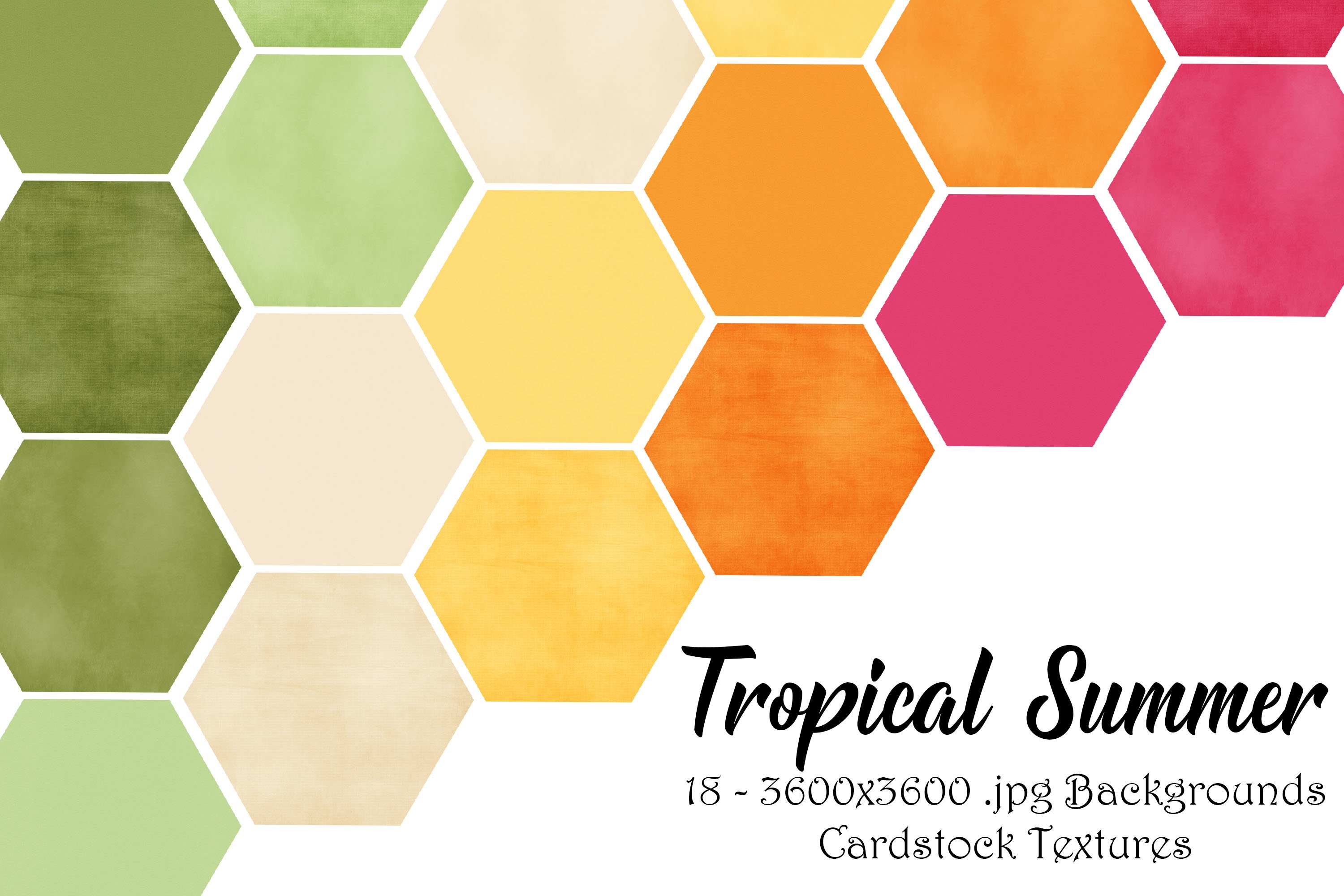 Tropical Summer Texture Digital Backgrounds