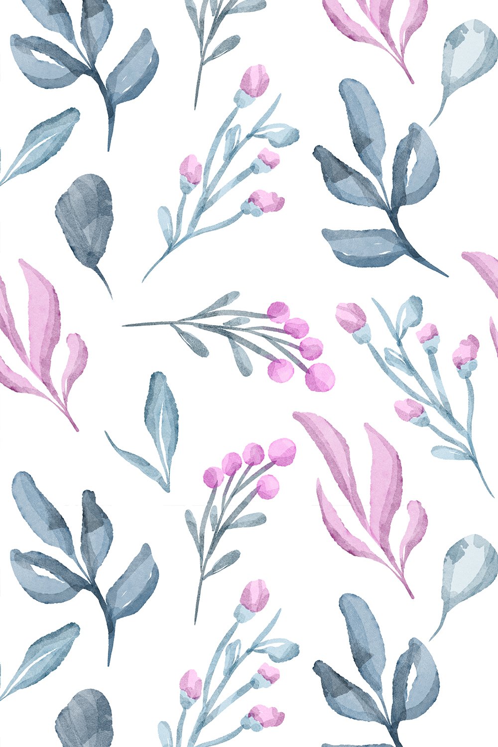 SPRING Watercolor Floral Digital Papers (2427054)