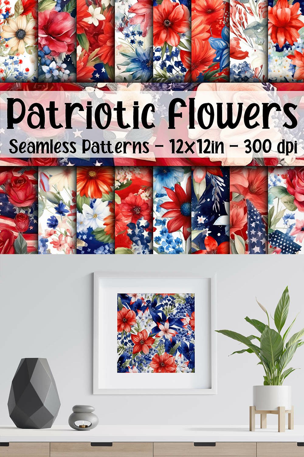 Seamless Cherry Blossoms Digital Paper