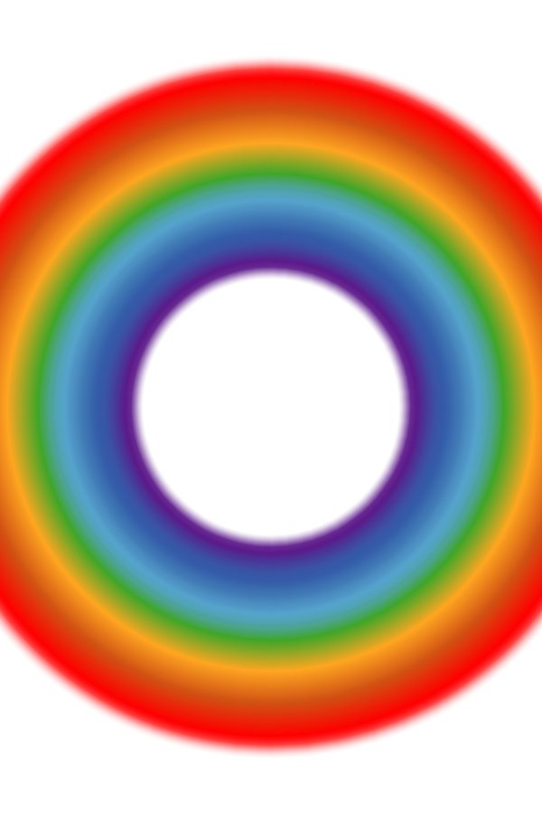 Vector circle rainbow white background