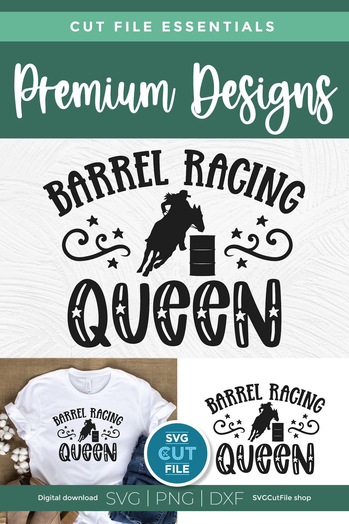Barrel Racing svg for Cricut or Silhouette