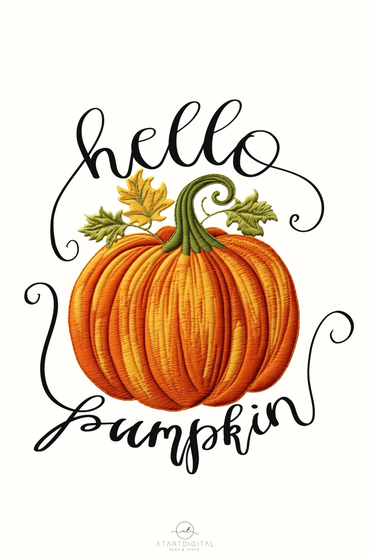 Hello Pumpkin PNG Digital Download (2681482)