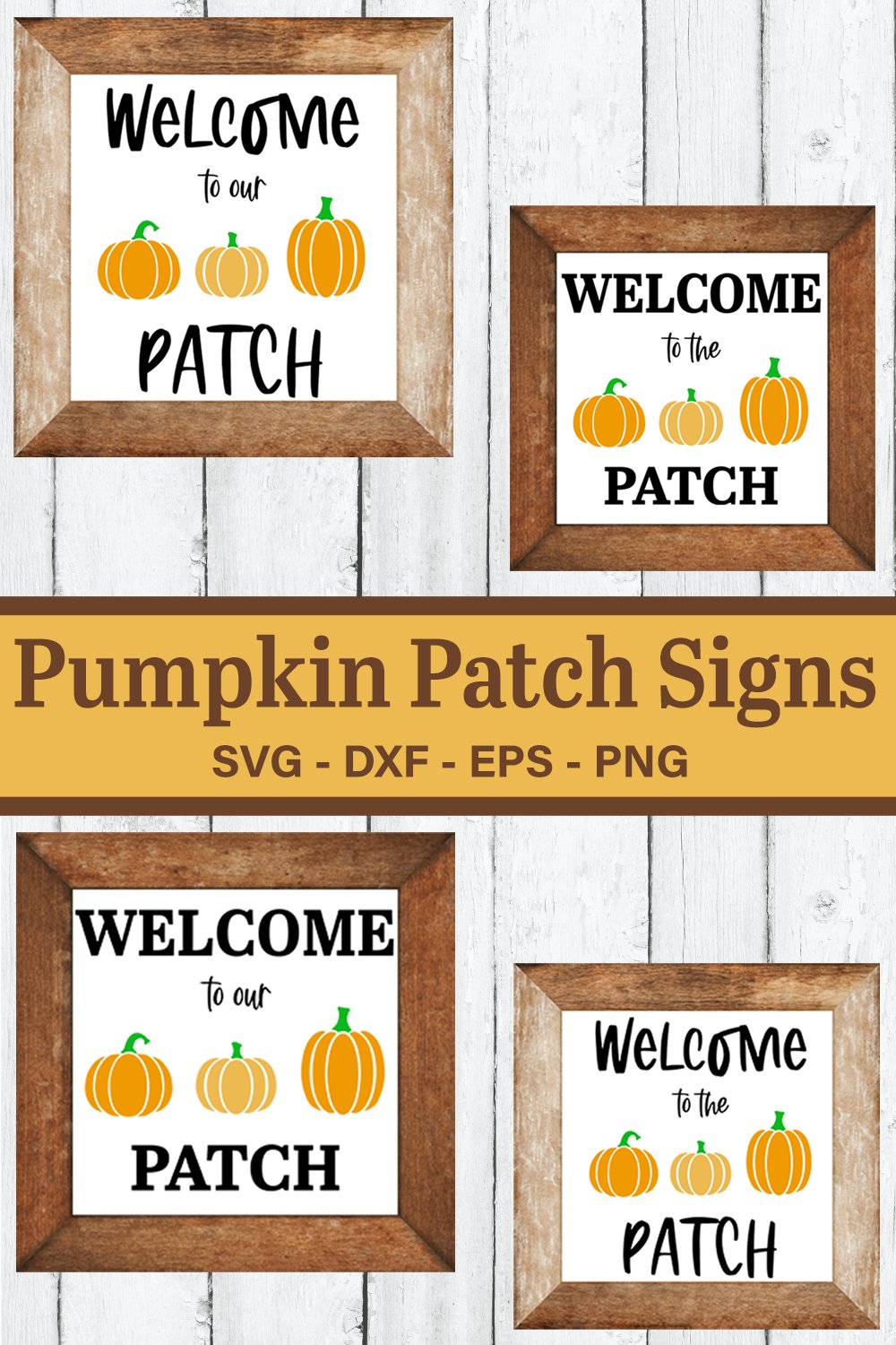 Pumpkin Patch Welcome Sign SVG