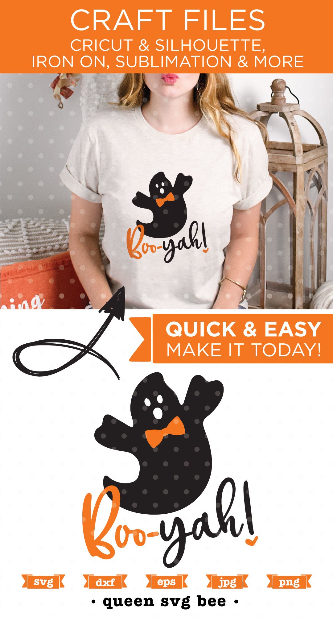 Halloween SVG file | Boo Yah SVG design