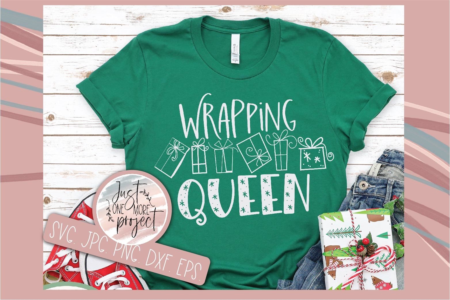 wrapping queen svg, wrapping svg, presents svg