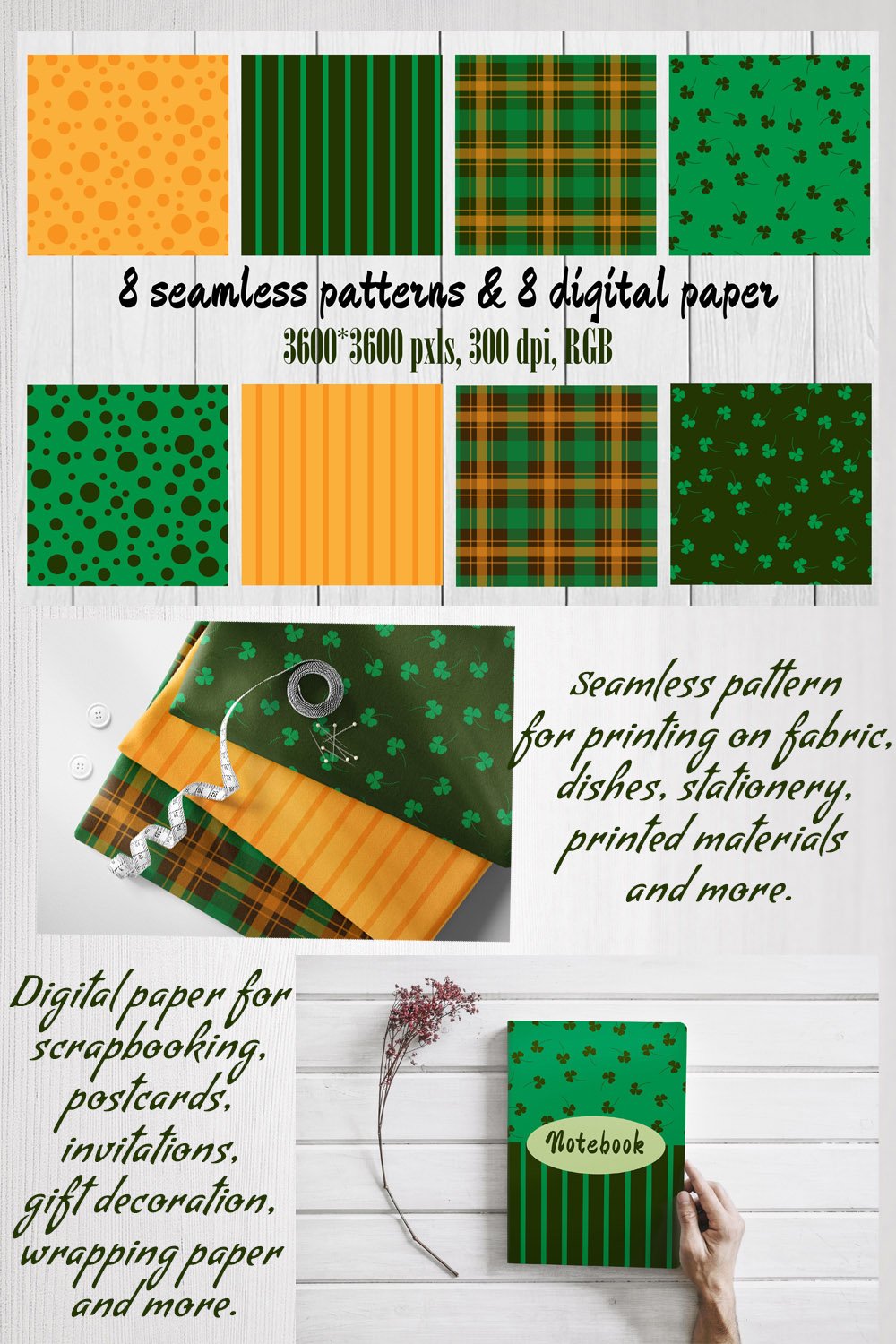 Set of Seamless Pattern, Digital Paper