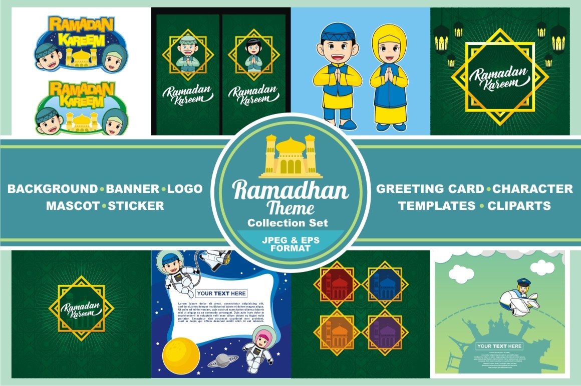 Ramadhan Theme Vector Bundle