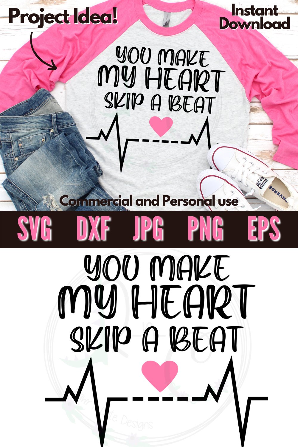 Heart skip a beat svg, Heart svg, Valentine's Day svg