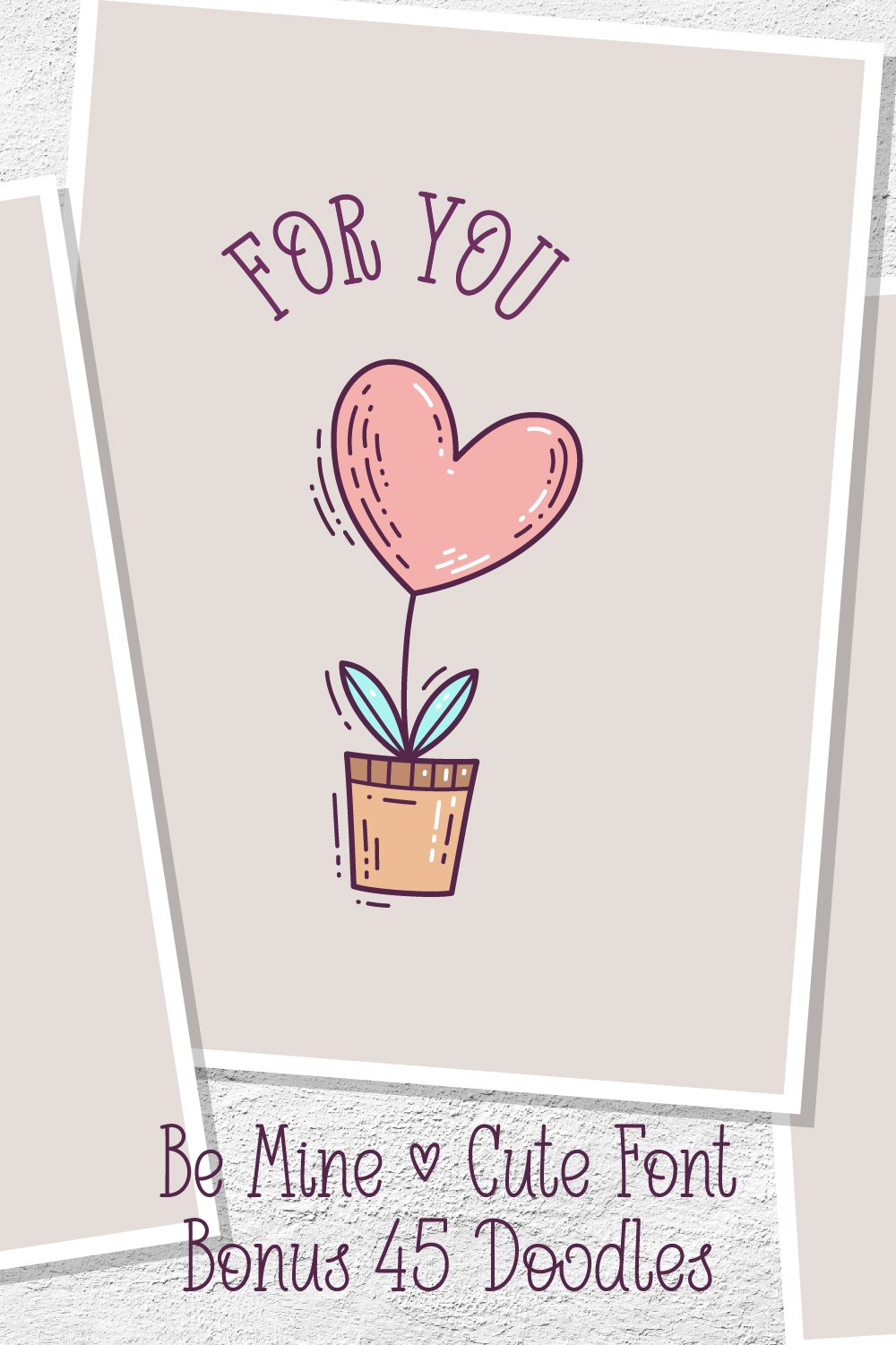 Be Mine - Handwritten font - Latin & Cyrillic & Doodles