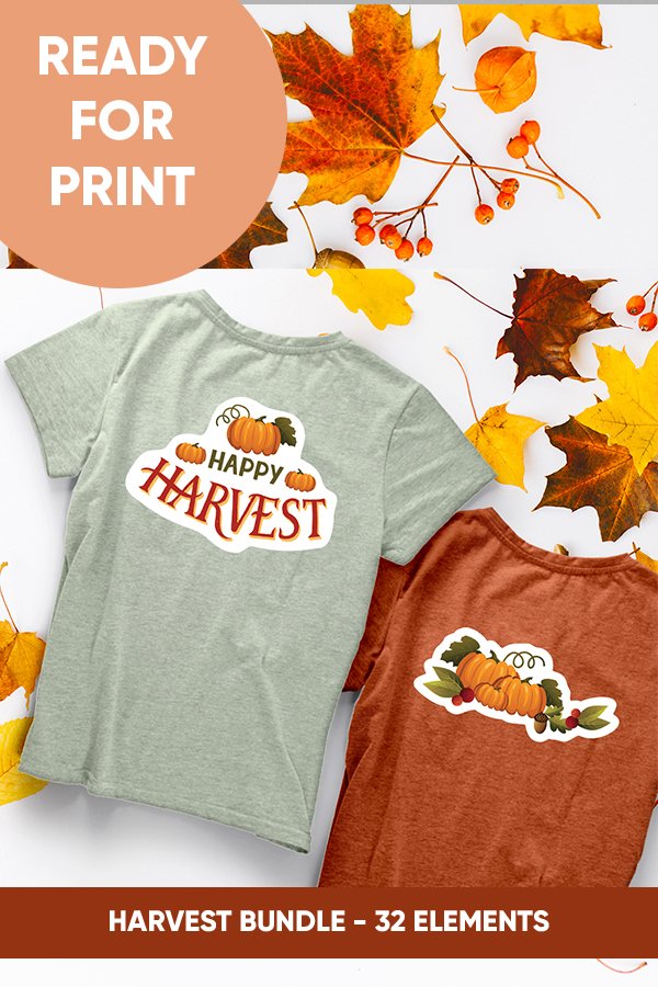 Pumpkins. Harvest bundle, svg harvest phrases. Fall harvest