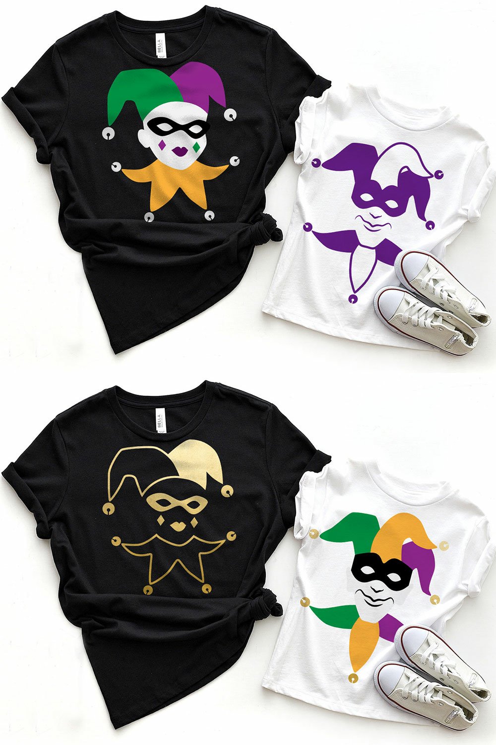 Mardi Gras Jester Duo SVG Design