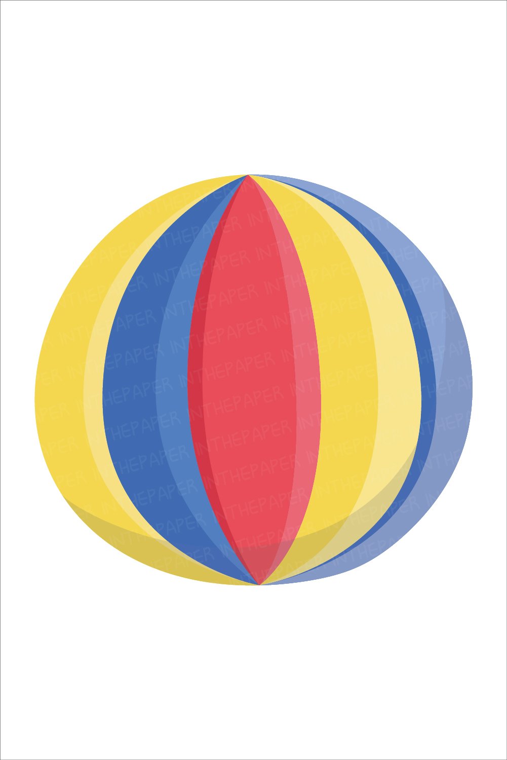 Beach ball | PNG SVG cute summer colorfu clip art