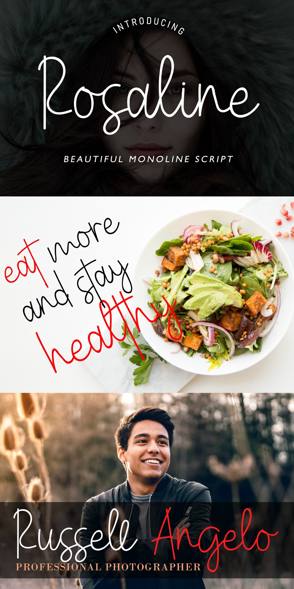 Rosaline - Monoline Script Font