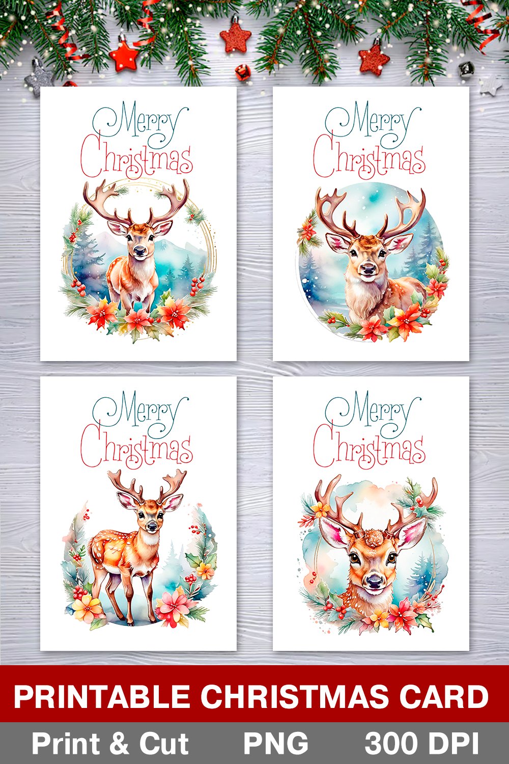 Merry Christmas Card printable