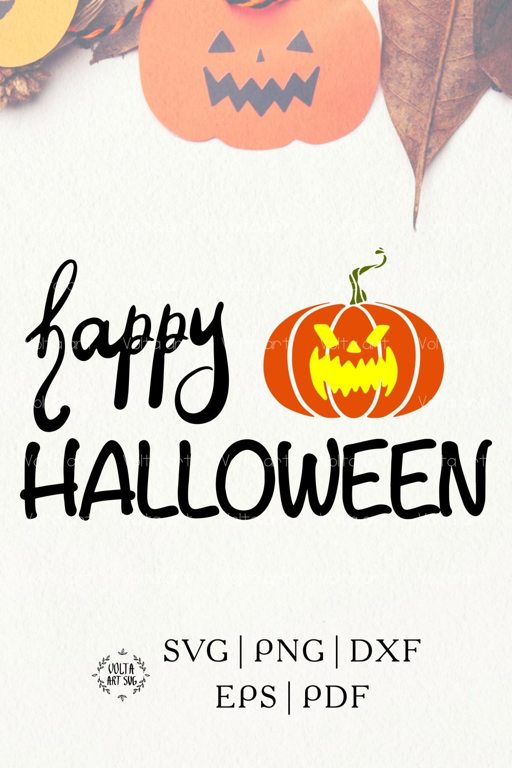 Happy Halloween svg, Pumpkin clipart, Halloween sign svg