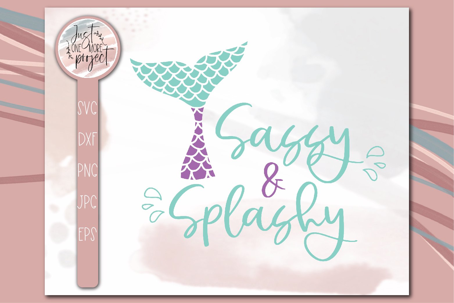 Sassy and Splashy svg, Mermaid svg, Mermaid girl svg,