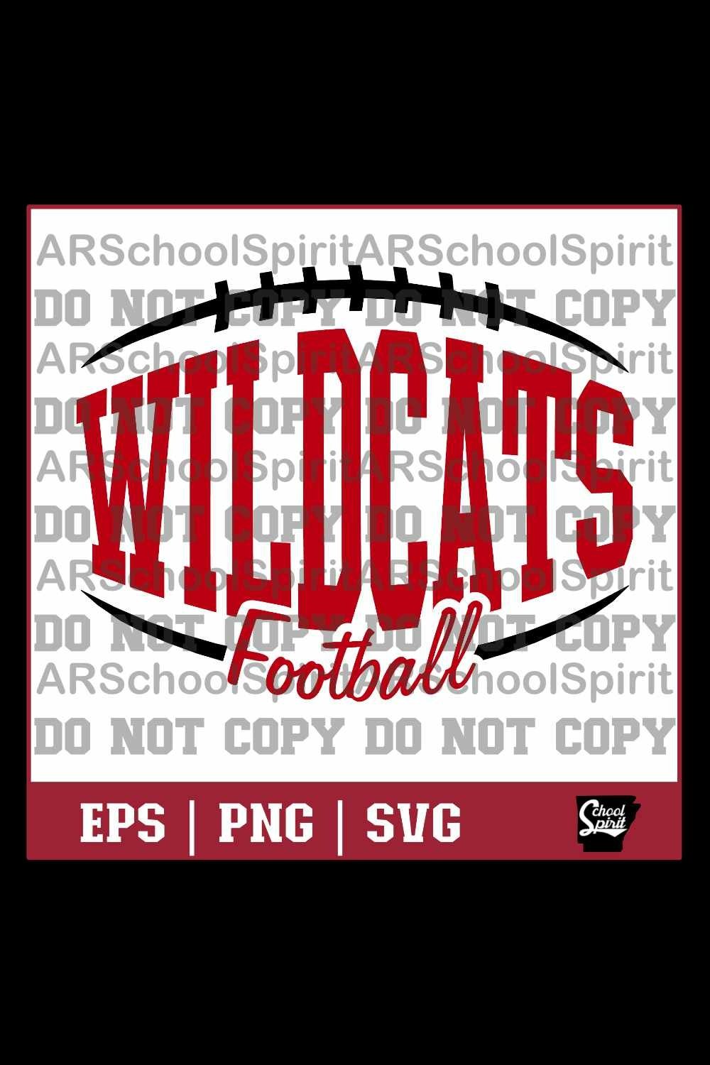 Wildcats Football SVG Shirt Design