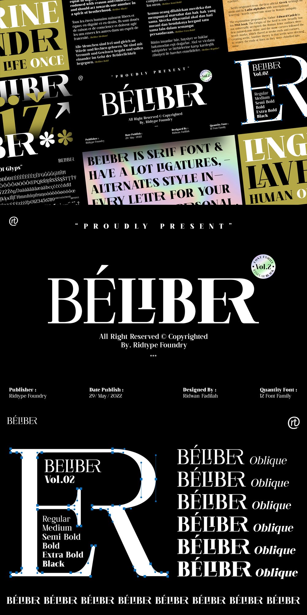 Beliber Font - Serif font