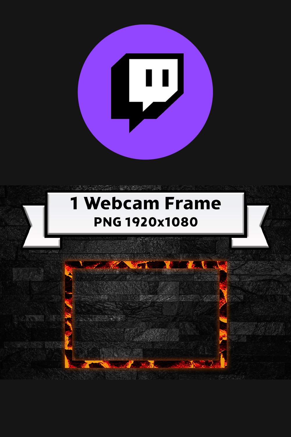 Twitch lava webcam frame live-stream overlay