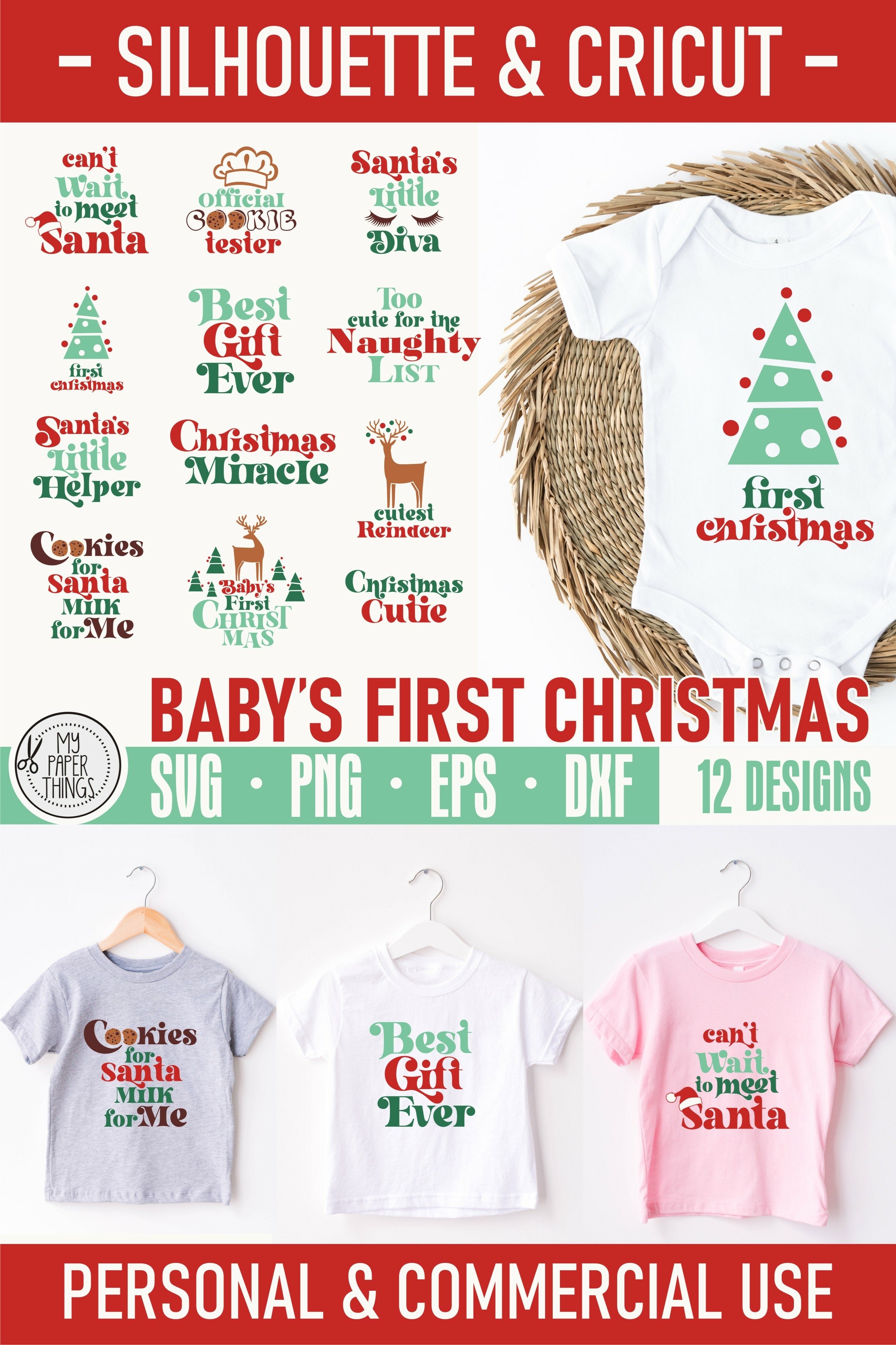 Baby's First Christmas Svg