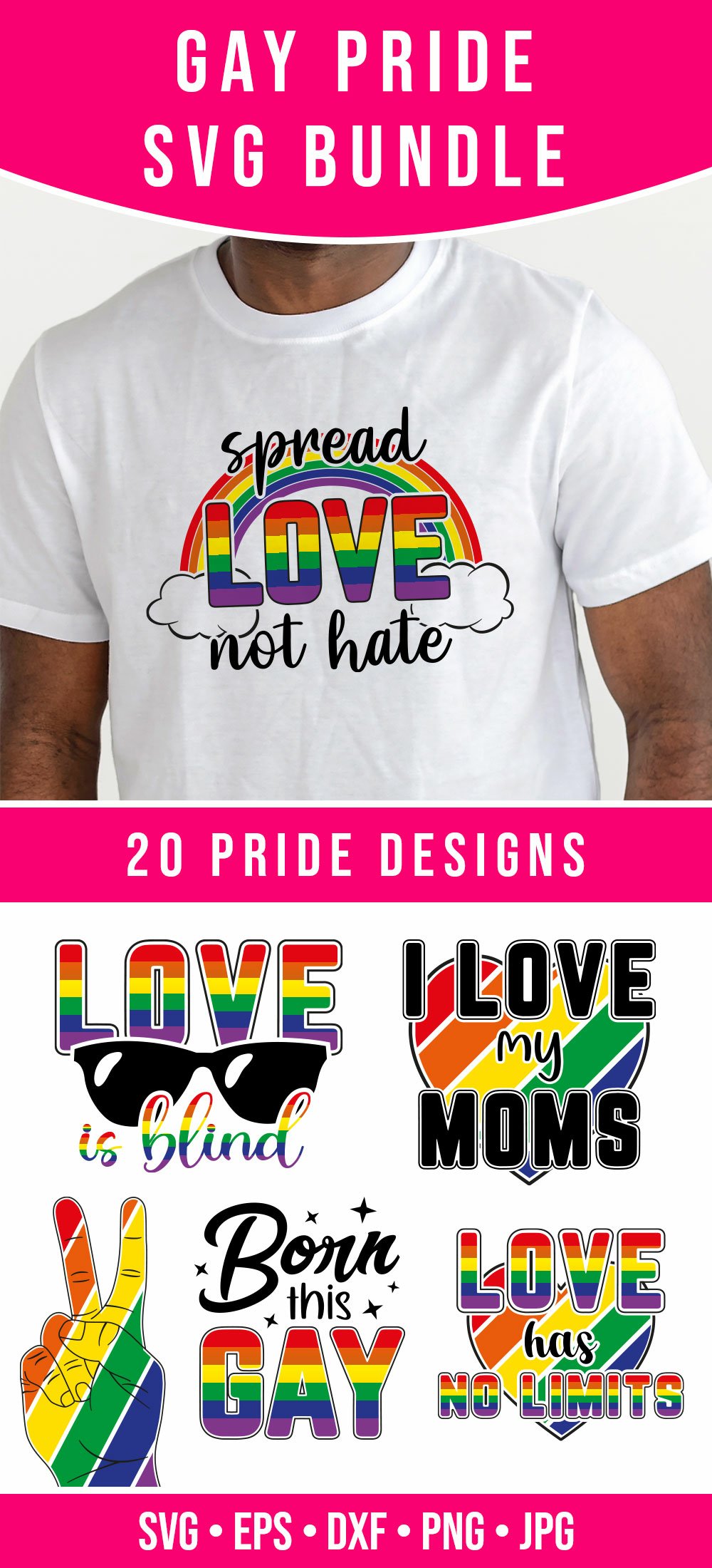 Gay Pride SVG Bundle