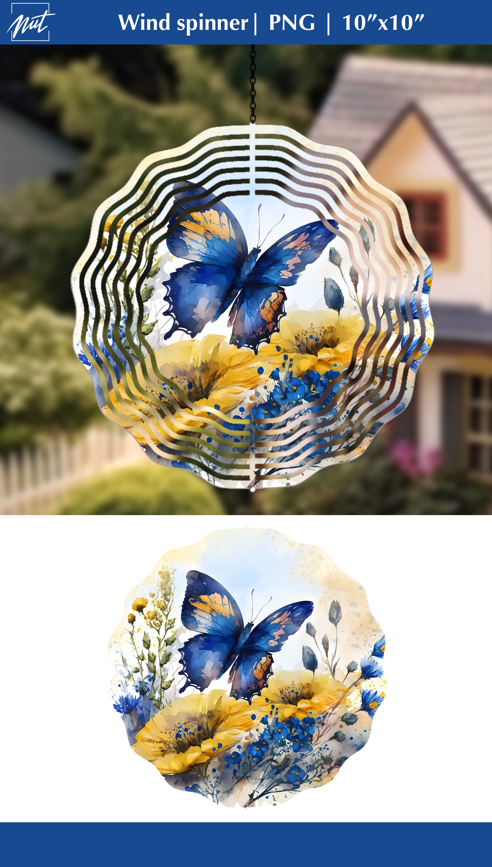 Wind spinner designs, sublimation design