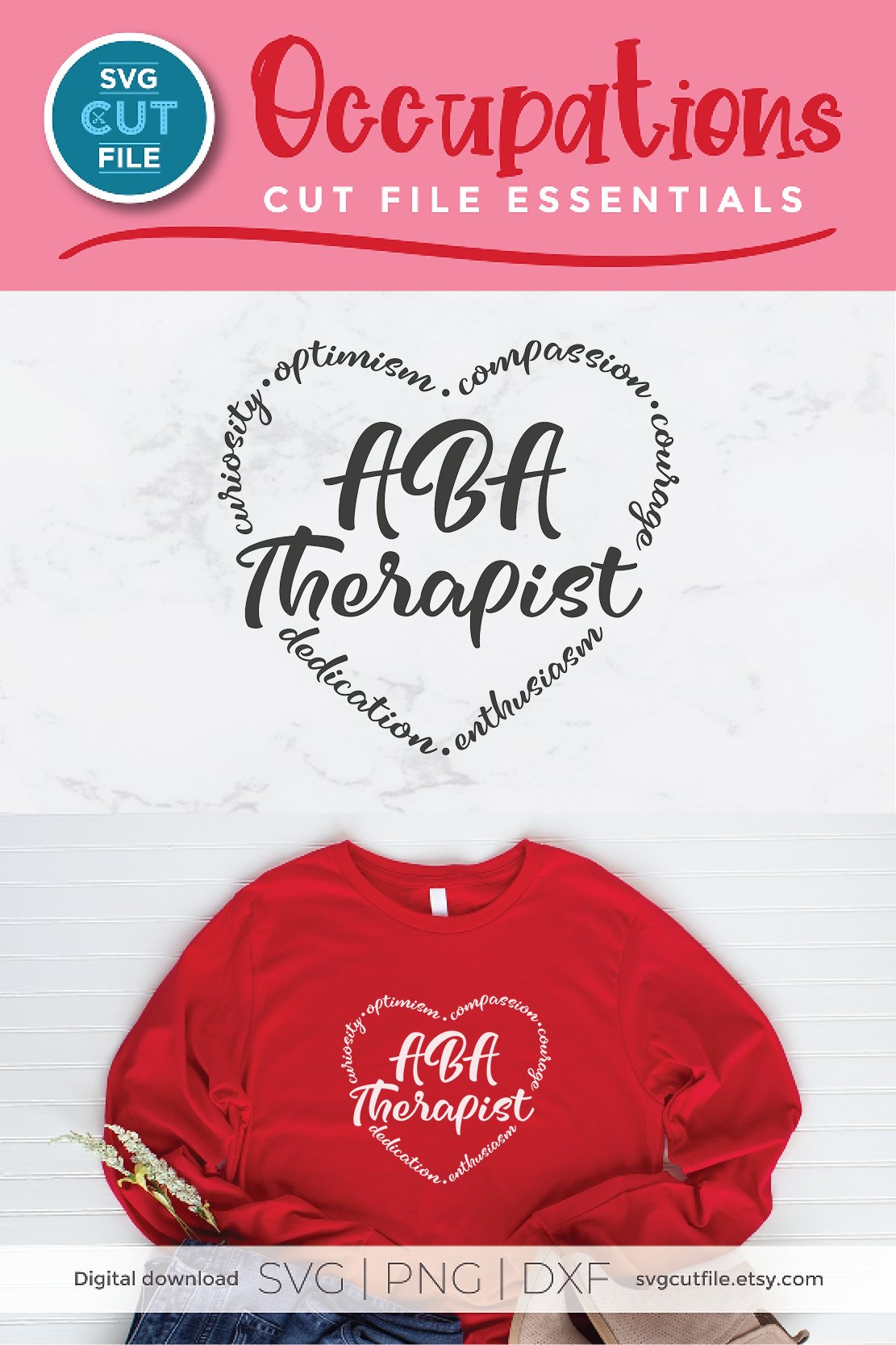 ABA therapist svg - a behavior therapist svg for crafters