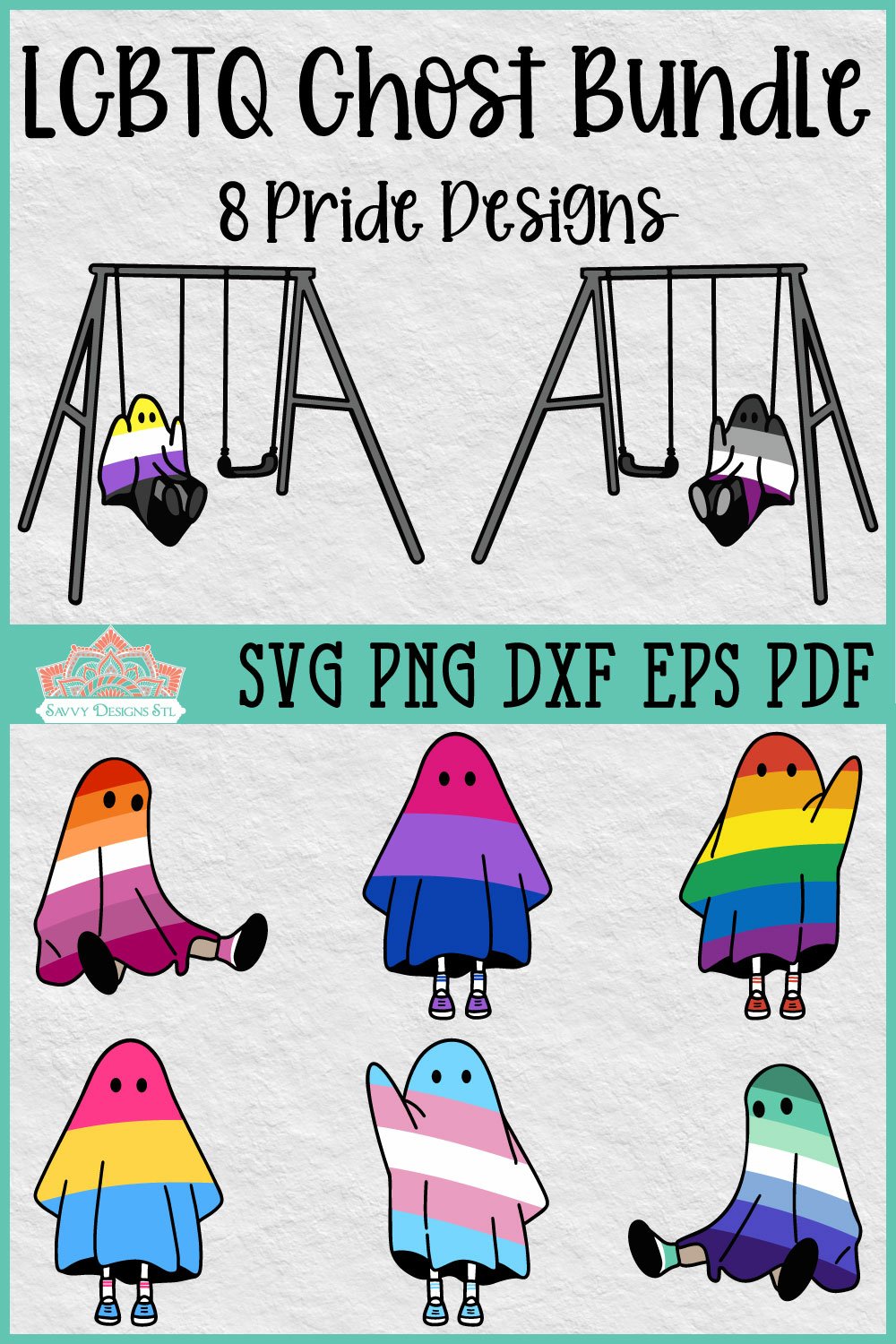 LGBTQ Ghost Bundle | Halloween Pride Flags