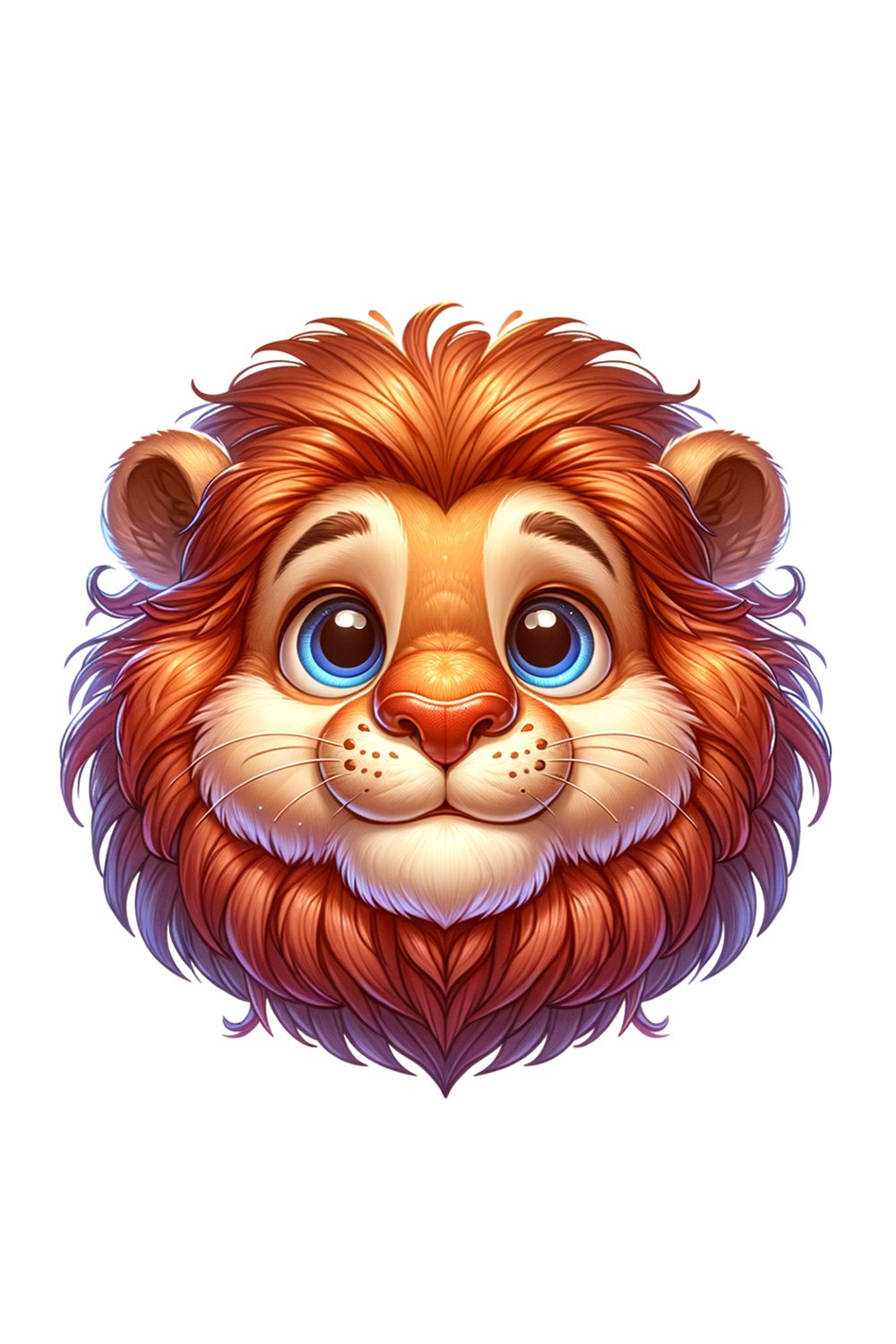 Funny Quirky Lion Clipart Sublimation PNG (3653487)