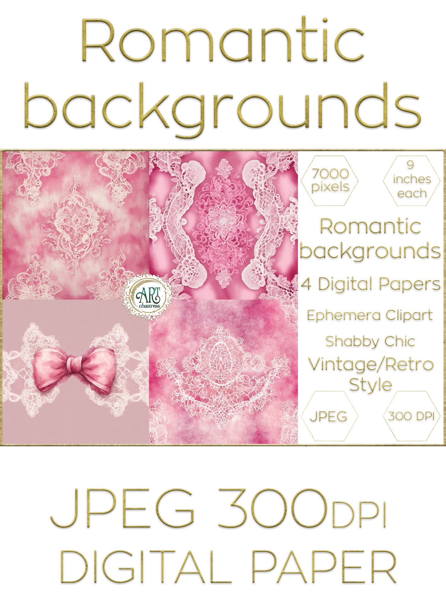 Vintage watercolor digital papers backgrounds soft (2907538)